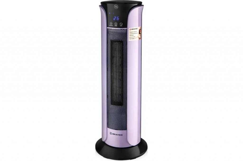 Тепловентилятор Brayer BR4806, керамический нагреватель, пульт ДУ