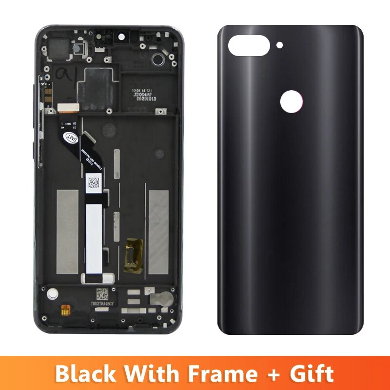Высококачественный сменный экран Mi 8 Lite, для Xiaomi Mi 8 Youth, ЖК-дисплей Mi 8X M1808D2TG, сенсорный экран в сборе с рамкой Black Frame Cover
