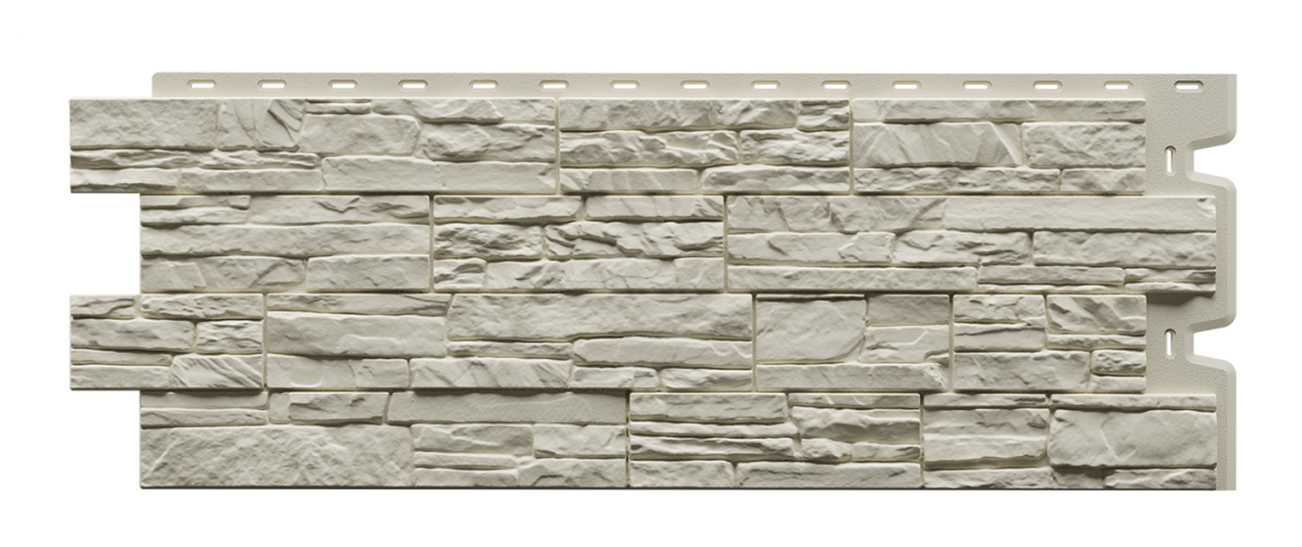 Docke Алтай Ваниль (8 уп. / 35,2 м2 / 80 шт.) 1098х400 мм, фасадные панели Деке