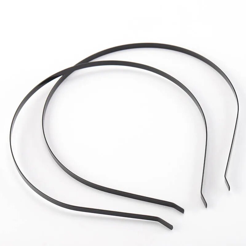 Металлические обручи для волос MINGXUAN 5 шт./10 шт. Черный, 10pcs, Black-Flat 3mm