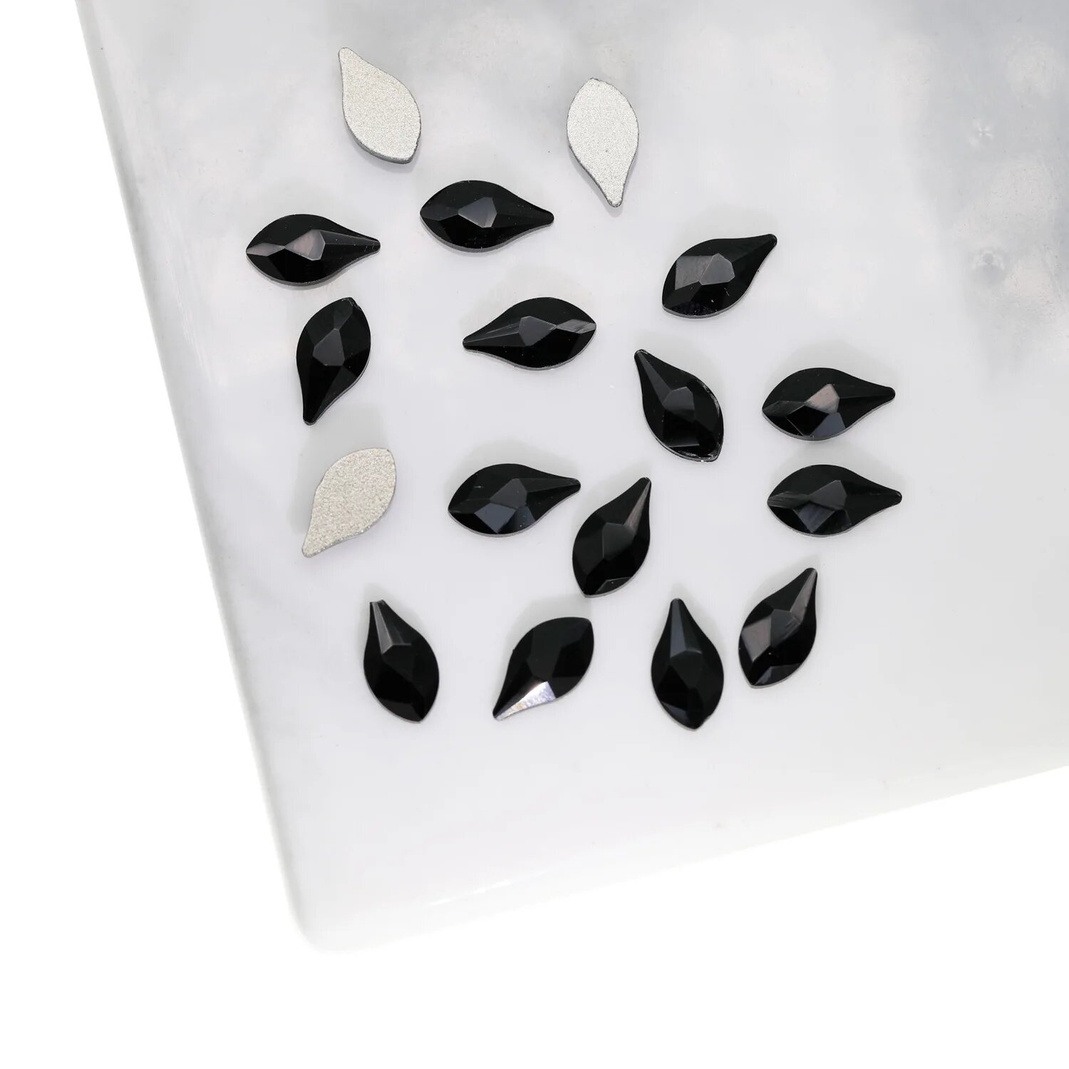Стразы для ногтей Black 5x10mm, 100шт