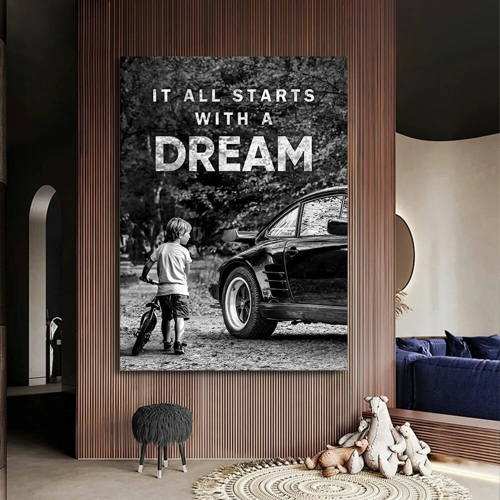 Картина мечта, деньги, современная картина, 20х30 см.