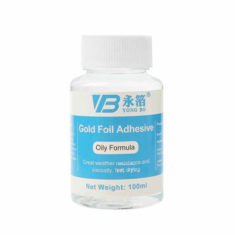 100 мл портативного клея (на масляной основе) для золочения, сусального золота, тонкой бумаги, украшения дома, прост в использовании