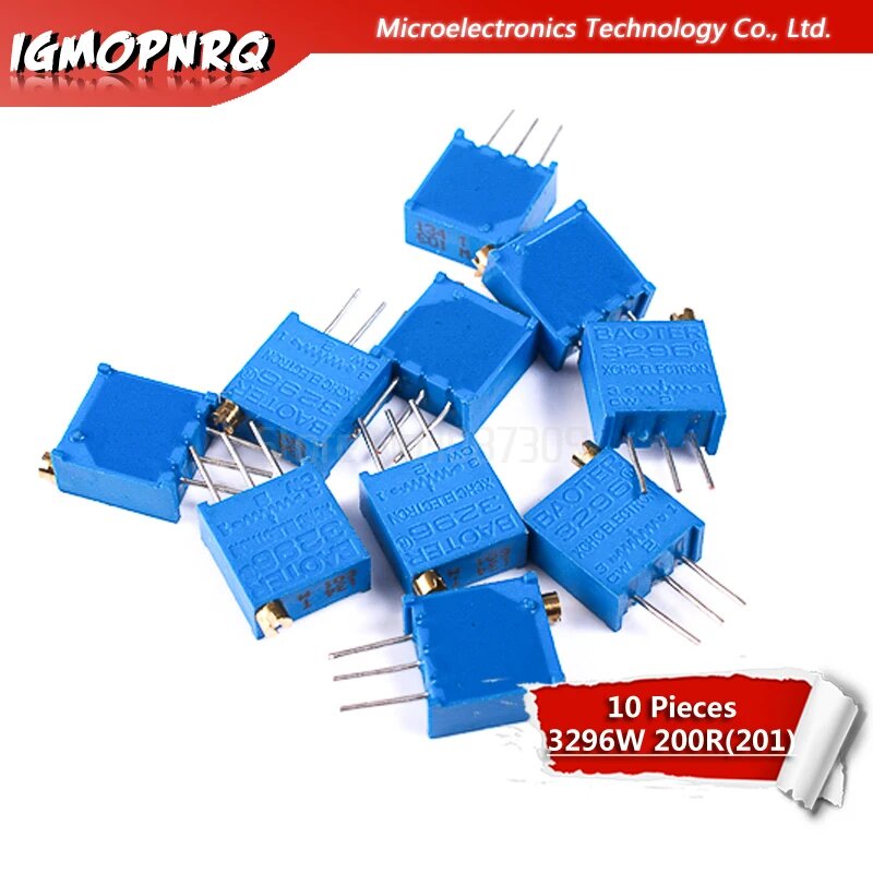 Многооборотные подстроечные резисторы IGMOPNRQ 3296W-201
