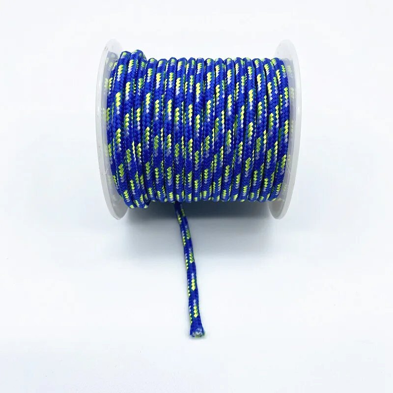 Плетеная парашютная веревка QQHYMJGT 3 мм 5 ярдов Синий, 21