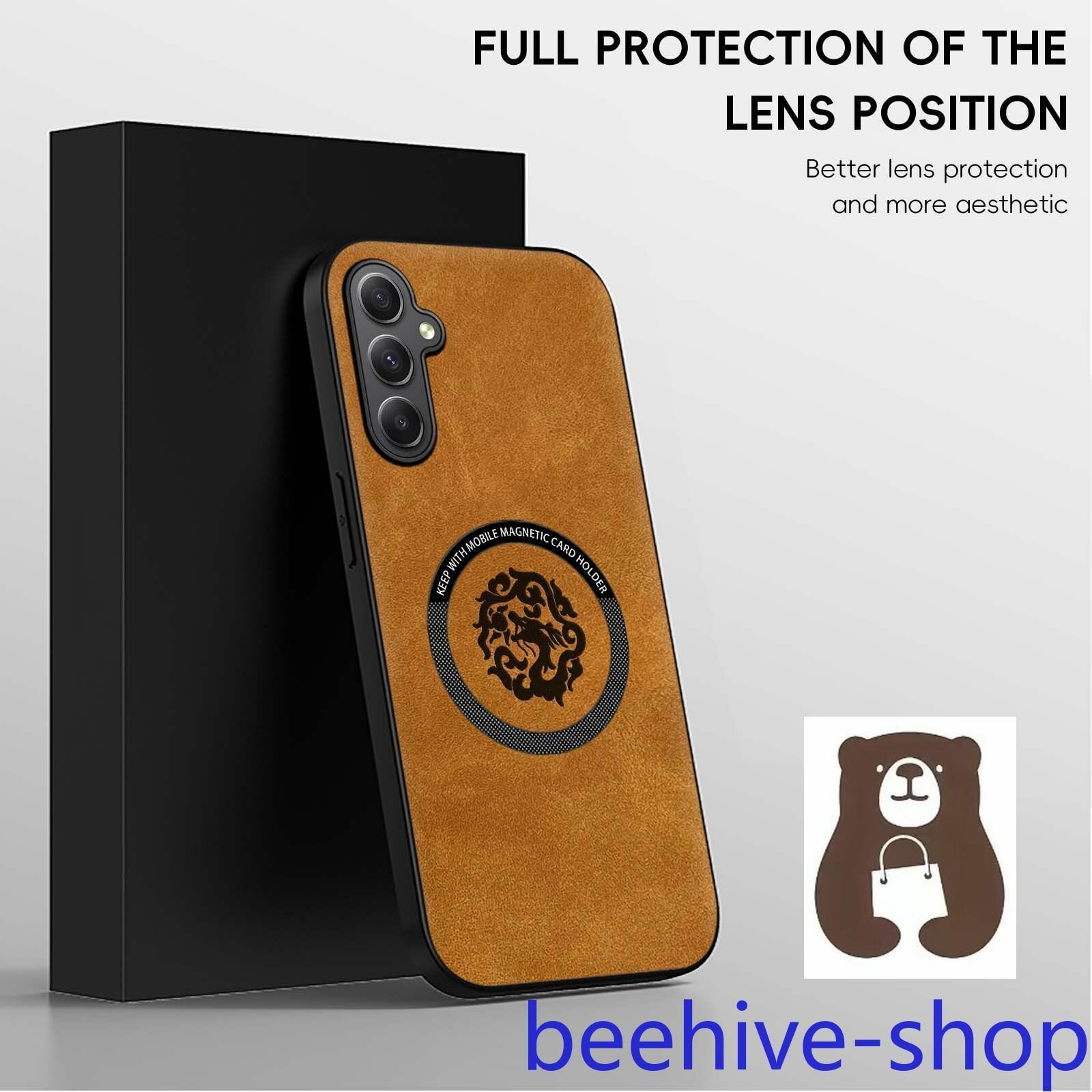 Чехол на Samsung Galaxy A35 5G /(Самсунг Галакси А35) / Высококачественная кожа / Беспроводная зарядка