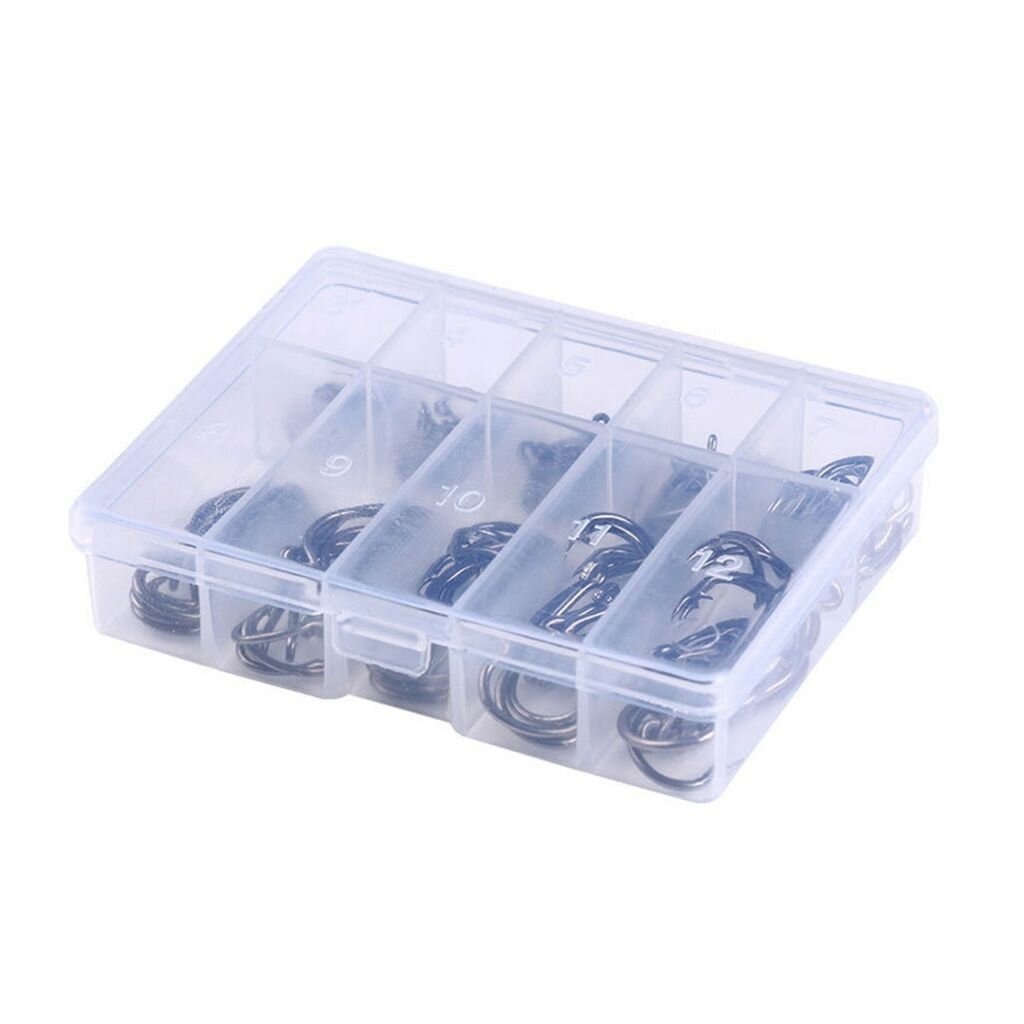 100/500 шт. Стальные рыболовные крючки с колючей проволокой для морской и пресноводной рыбалки, прочные