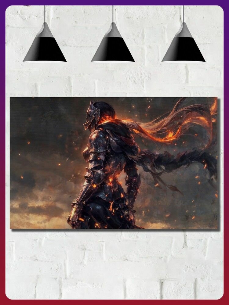 Картина интерьерная на дереве Игры Dark Souls - 62412118