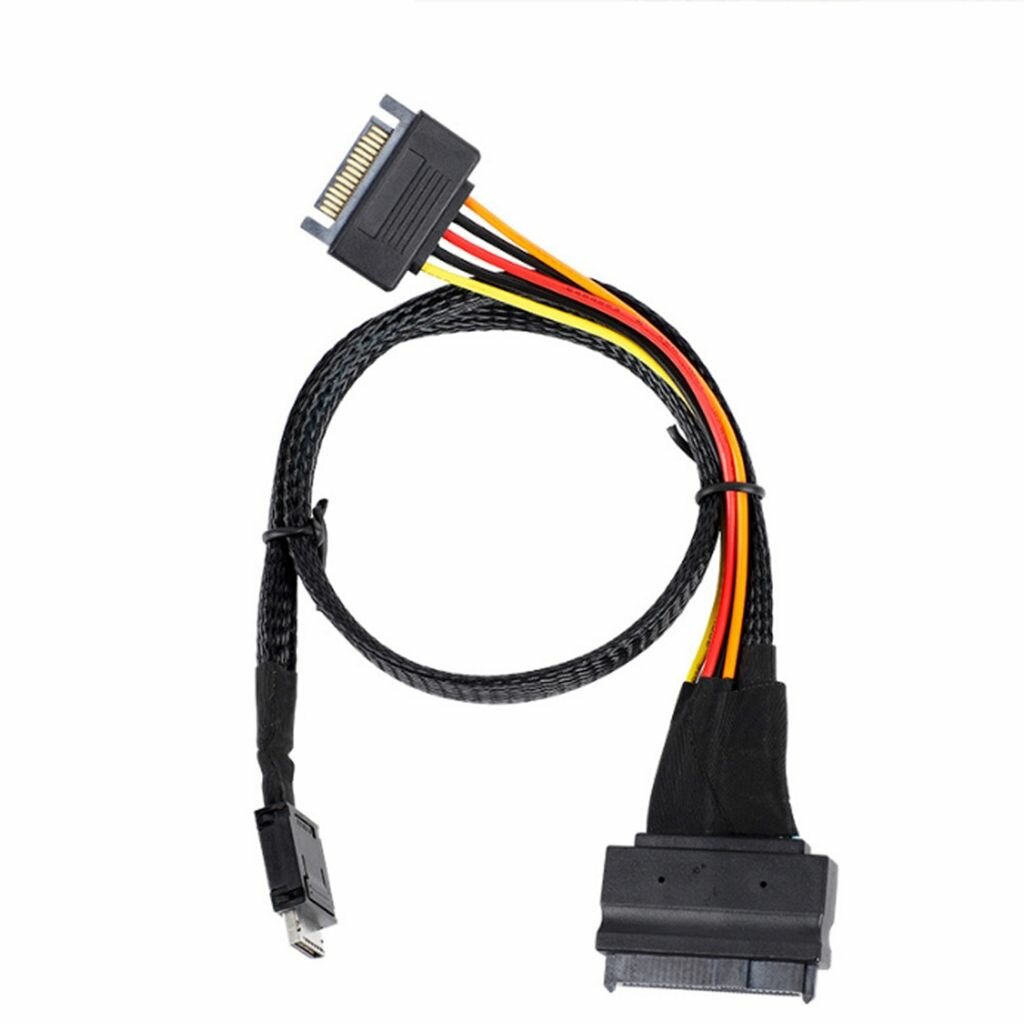 Кабель SFF-8611 4I to SFF-8639 с 15-контактным разъемом для серверов