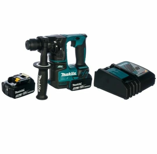 Перфоратор двух режимный аккумуляторный "МАКITA" DHR171RTJ 18В ( BLмотор 2аккм 5,0Ач)