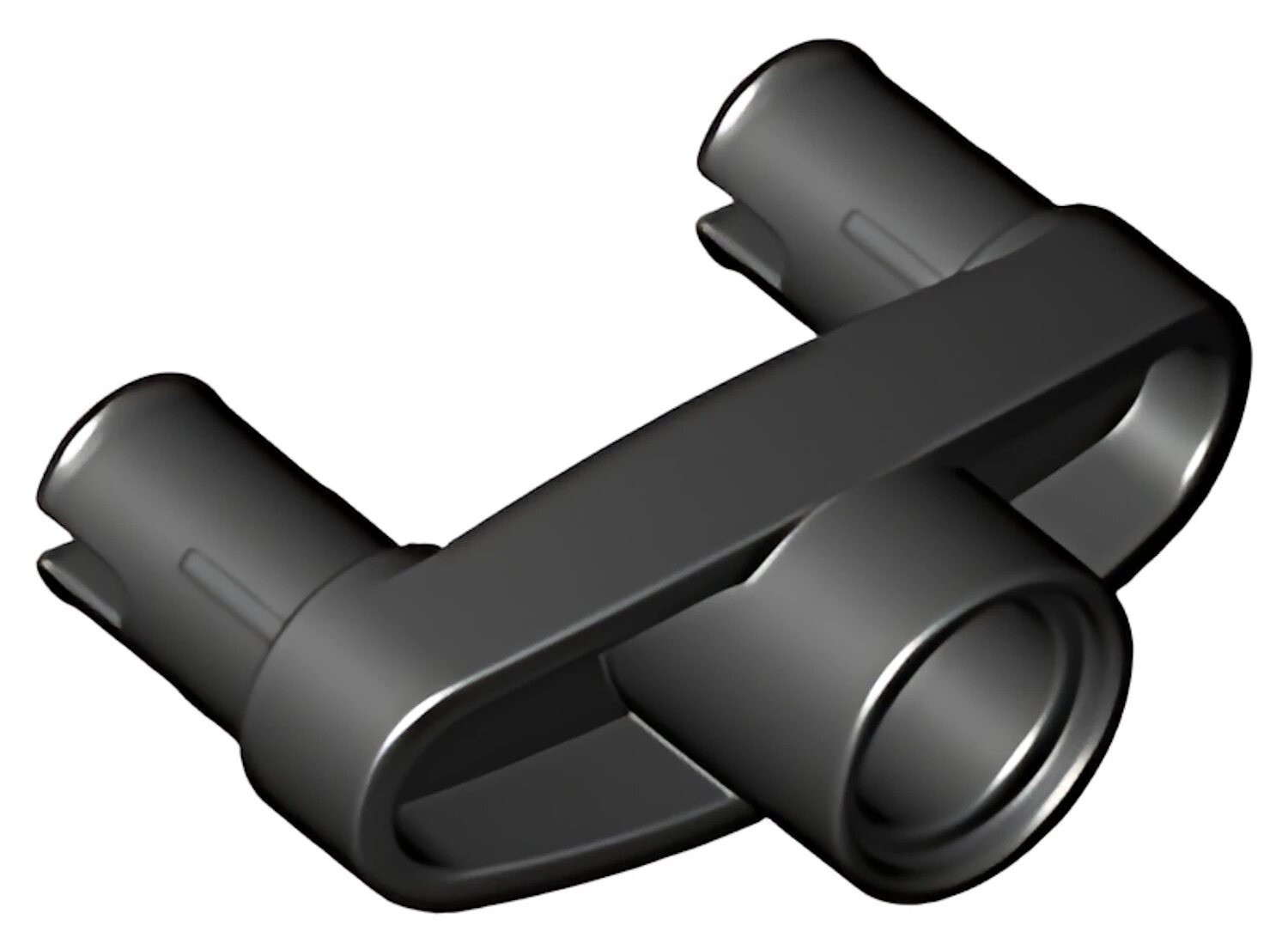 Деталь LEGO Technic, Pin Connector 3L with 2 Pins and Center Hole 15461 (46189) Black N