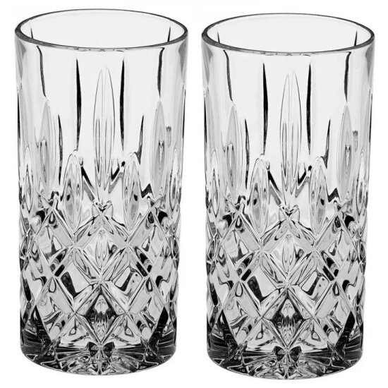 Набор стаканов для воды Crystal Bohemia SHEFFIELD, 380 мл, (набор 2 шт.), хрусталь