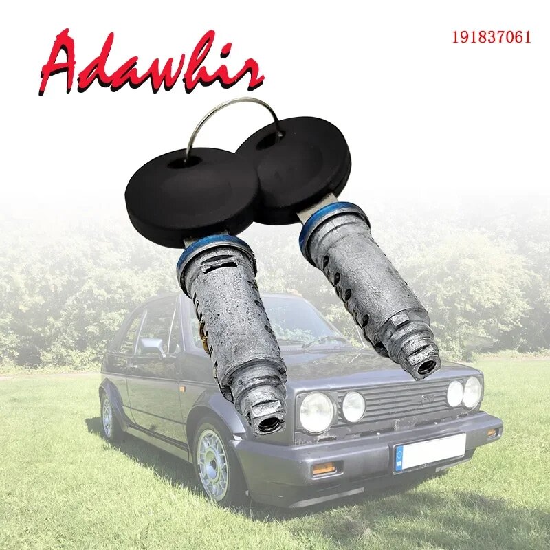 Цилиндр замка дверной ручки с ключом для Volkswagen Golf Passat Typ3 Caddy PickUp Rabbit для Audi 100 200 4000 5000 Fox 191837061