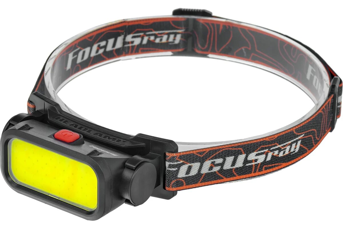 Focusray Налобный аккумуляторный фонарь 1309 встроенный акб. 18650 1200 мАh 3,7V диод СОВ 3W 890200