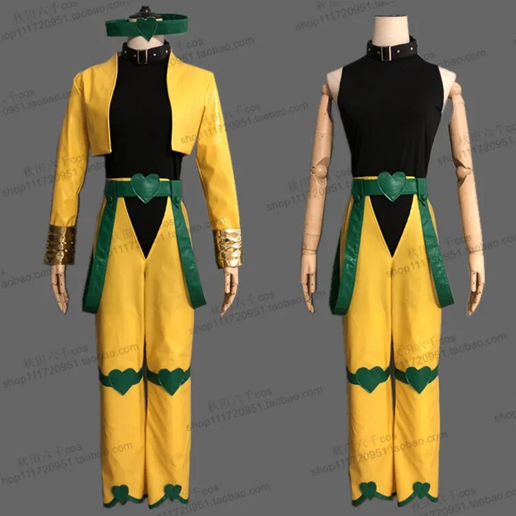 Косплей костюм Dio Brando из полиэстера Изумрудный, S, not cape, female