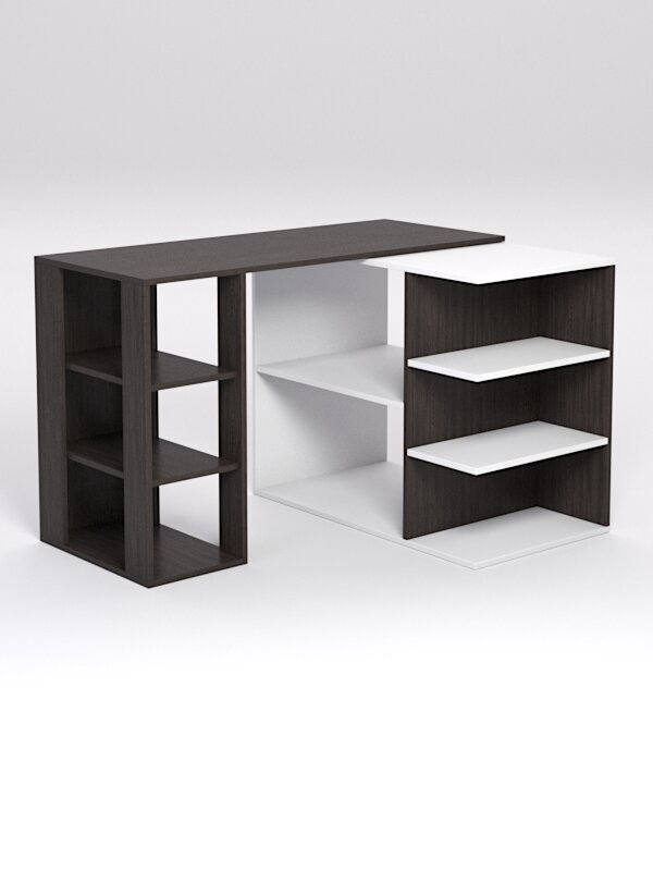 Поворотный компьютерный стол Триумф 3, Дуб Венге и Белый. Производитель товара - компания Westcom.