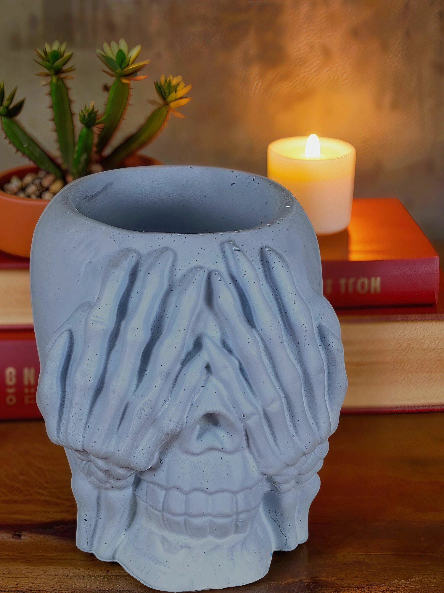 Кашпо для суккулентов, горшок для цветов Череп