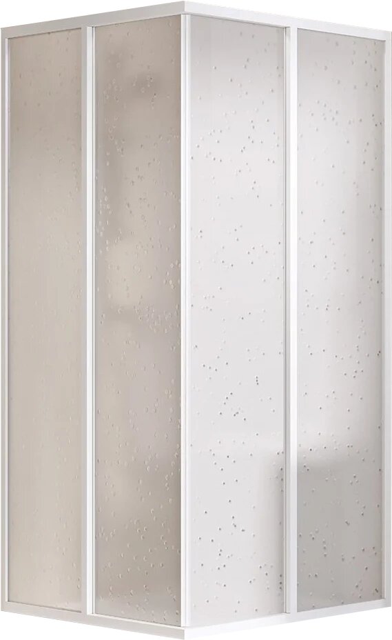Душевой уголок Ravak Supernova SRV2-90 195 S без поддона, 90x90, с матовым стеклом, раздвижной, белый