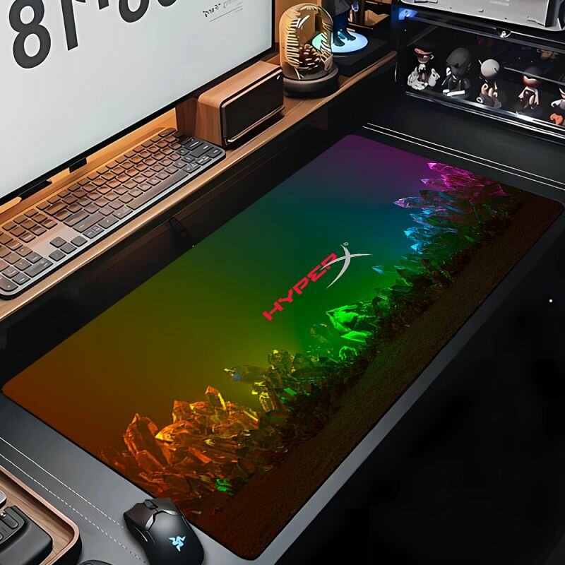 Коврик для мыши HyperX, нескользящий, 400х900мм, с резиновой фиксацией, игровой, горчичный