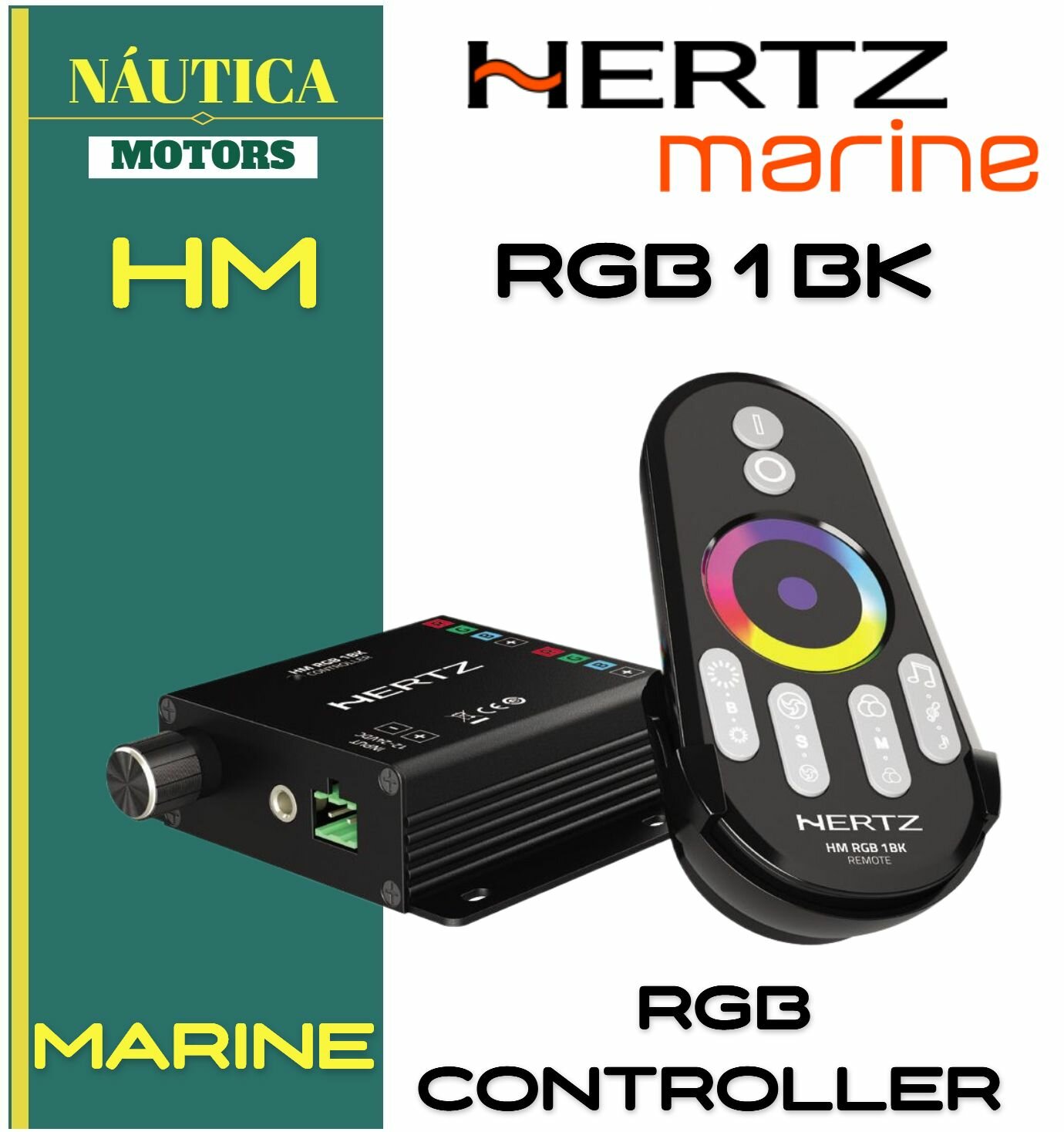 Контроллер с радиочастотным пультом управления Hertz HM RGB 1 BK - RGB RF