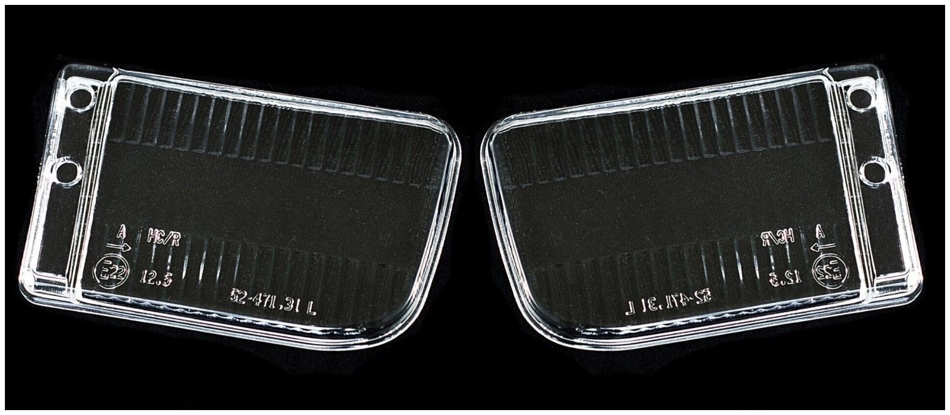 Стекло ПТФ для BMW 3(E30)1982-1994 прав и лев. ком-т 2 шт