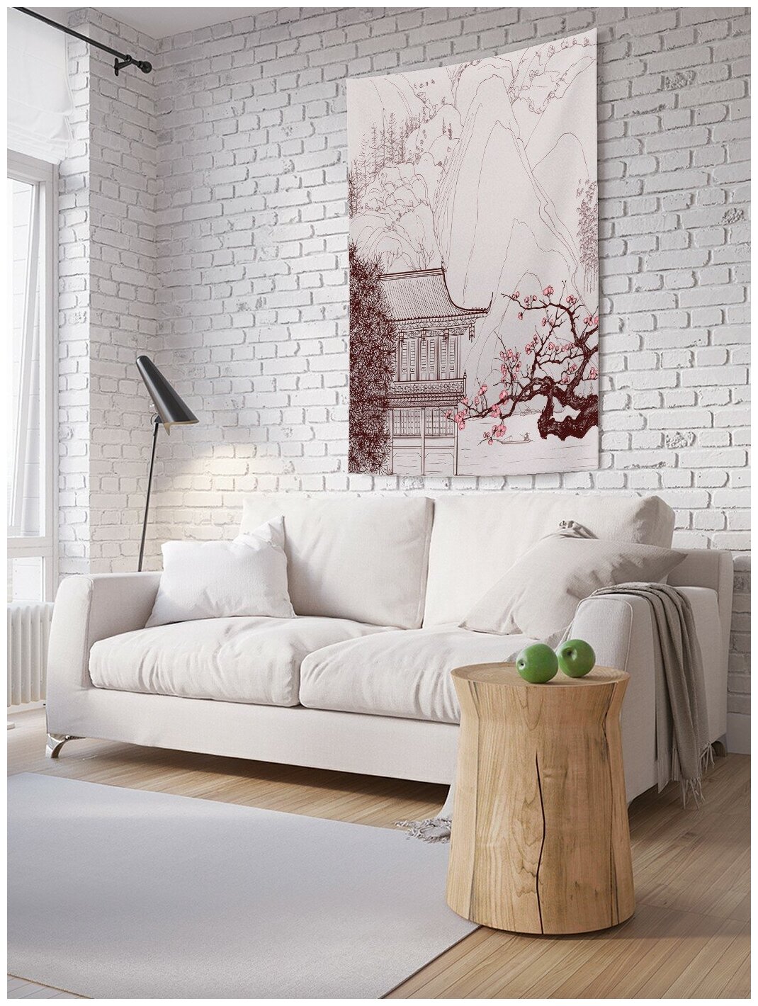 Фотопанно на стену вертикальный из ткани постер 100х150 "Китайская культура", JoyArty