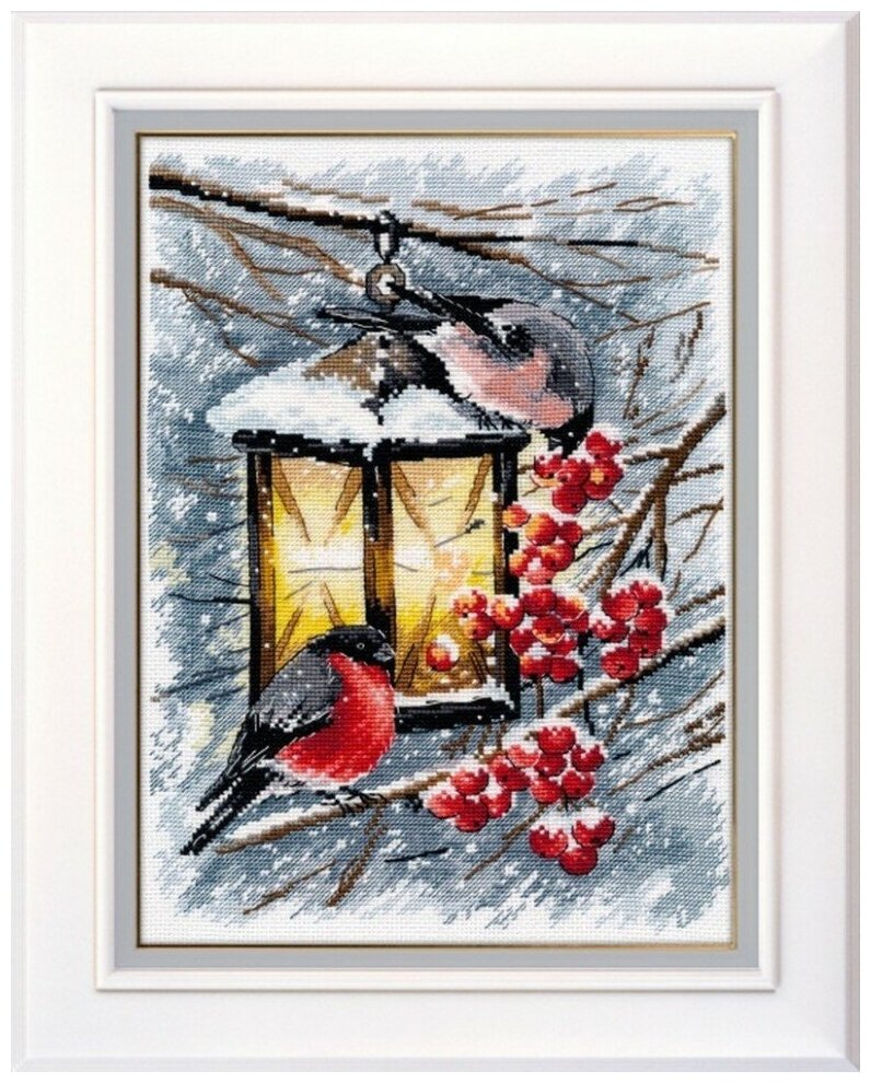 Набор для вышивания Овен #1024 Рождественский свет, Счетный крест, 20 x 28 см