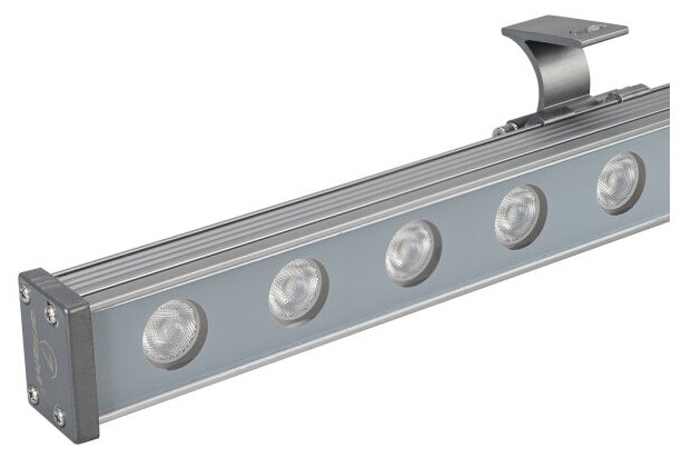 Светодиодный прожектор AR-LINE-1000M-24W-24V RGB (Grey, 30 deg, DMX512) (Arlight, Закрытый)