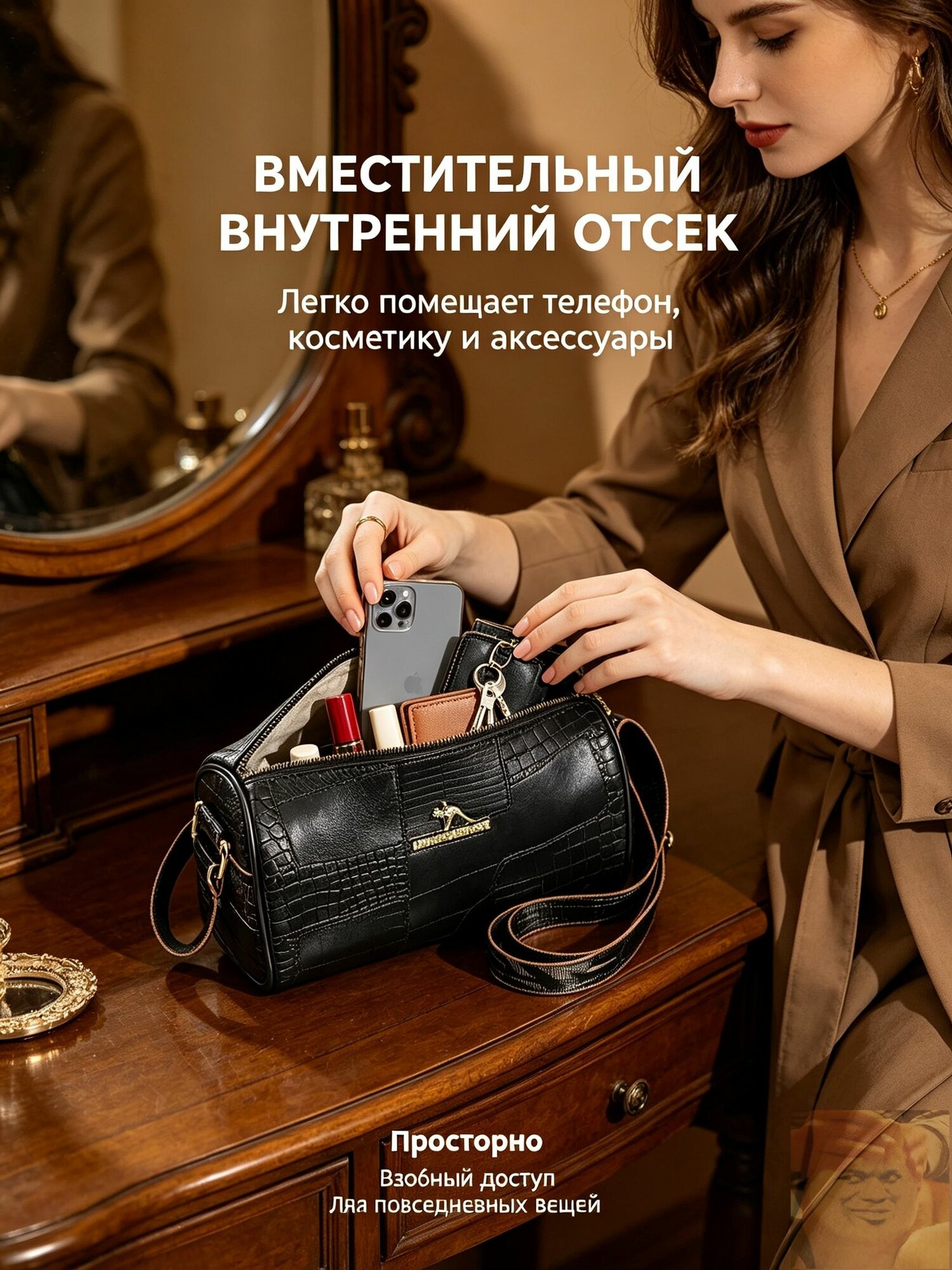 Сумка , белый, — фото 1