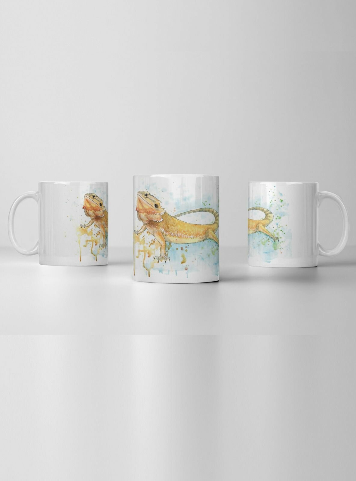 Кружка cooperative.moscow " Ящерица Агама " (кружка с Агамой , Агама , Ящерица Агама, питомец, кружка с животным , подарок с любовью, друг человека, кружка с питомцем) , 330 мл, 1 шт