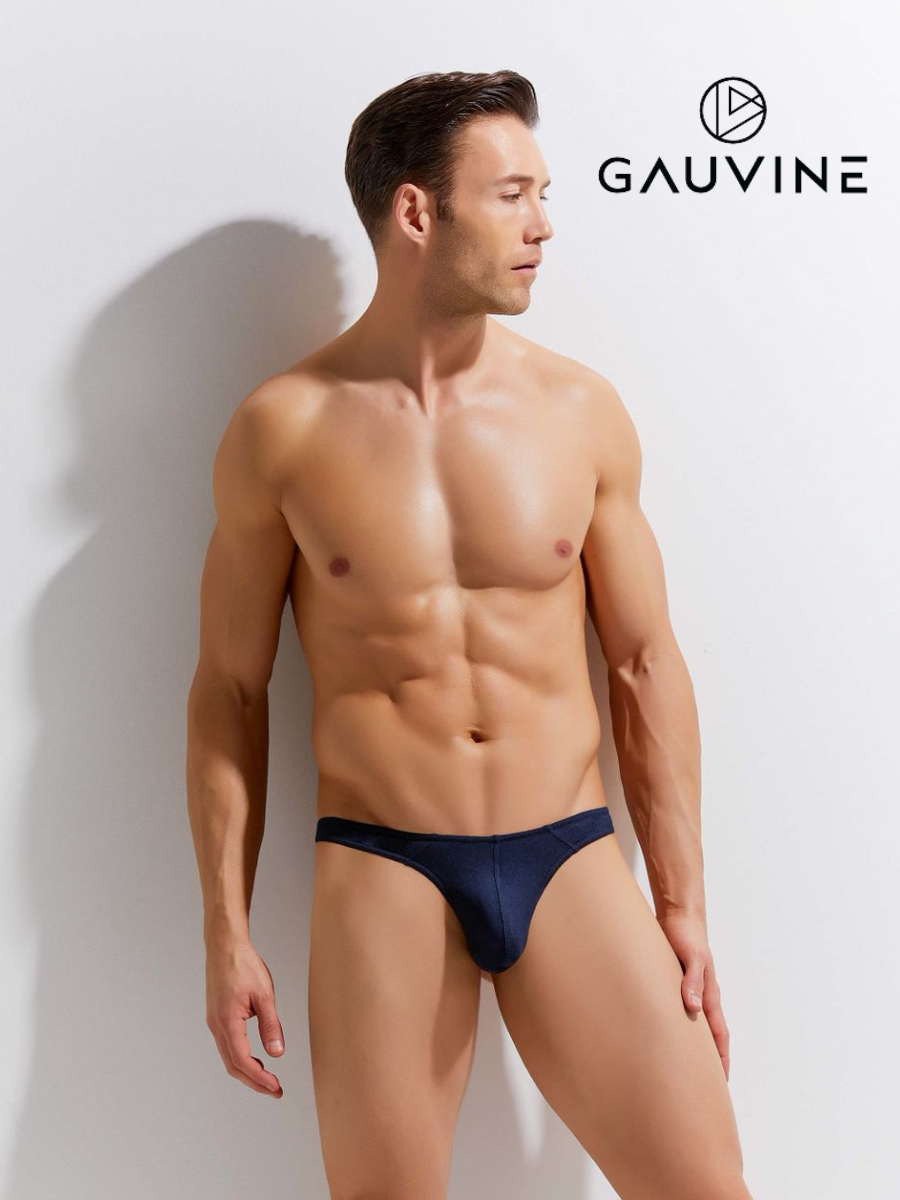 Мужские трусы тонги темно-синие GAUVINE 1003 L (48)