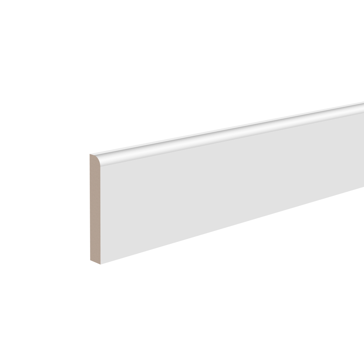 Плинтус Ultrawood BASE 8012 i, ЛДФ-декор, влагостойкий, ударопрочный, 2м, под покраску, 1 шт.