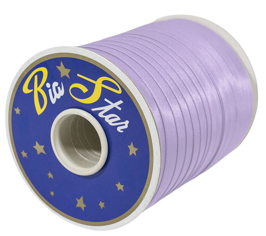 Косая бейка атласная 15мм / 132м / светло-сиреневая 6126