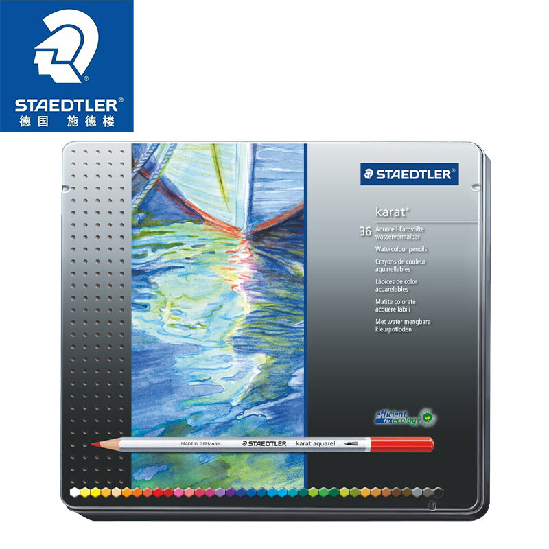 Карандаш STAEDTLER 125 M36, водорастворимый, цветной, защита от поломки