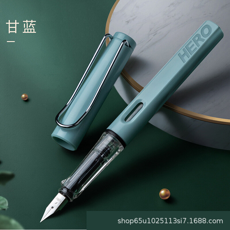 Перьевая ручка "Hero", для начальной школы, 0,5мм, капустный цвет