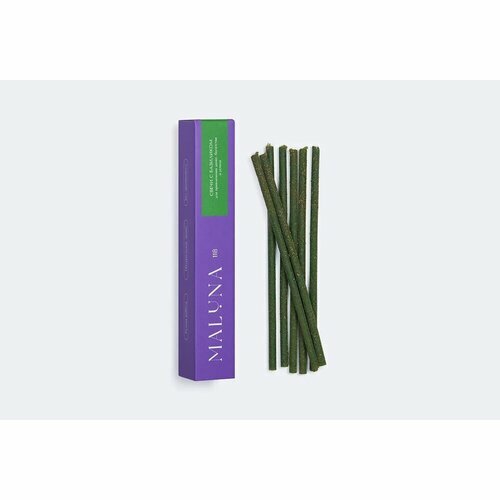 Магические зеленые свечи с базиликом Maluna, 7 шт