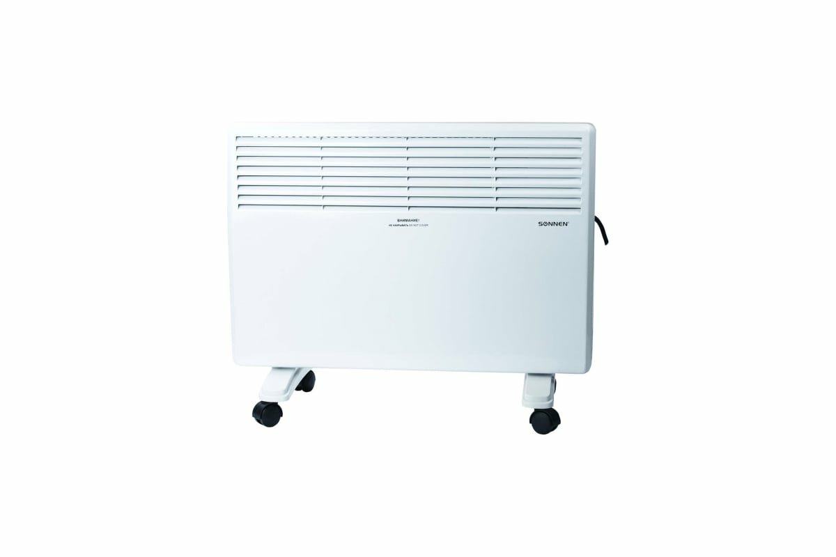 Конвектор SONNEN X-1500, белый, мощность 1.5 кВт, 15 кв. м, 2 режима, механическое управление