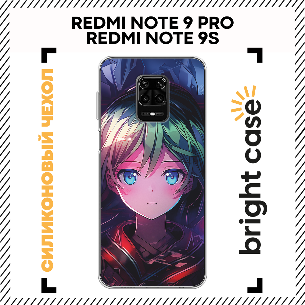 Чехол на Xiaomi Redmi Note 9S/Note 9 Pro / Сяоми Редми Нот 9С/Нот 9 Про с принтом Девушка аниме