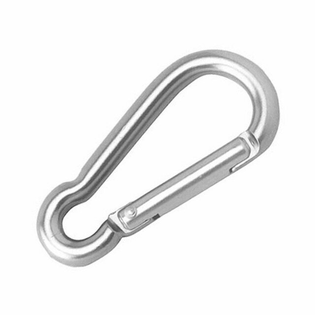 Карабин DIN 5299 12 мм, 1 шт, крепёжный элемент для подвешивания и фиксации