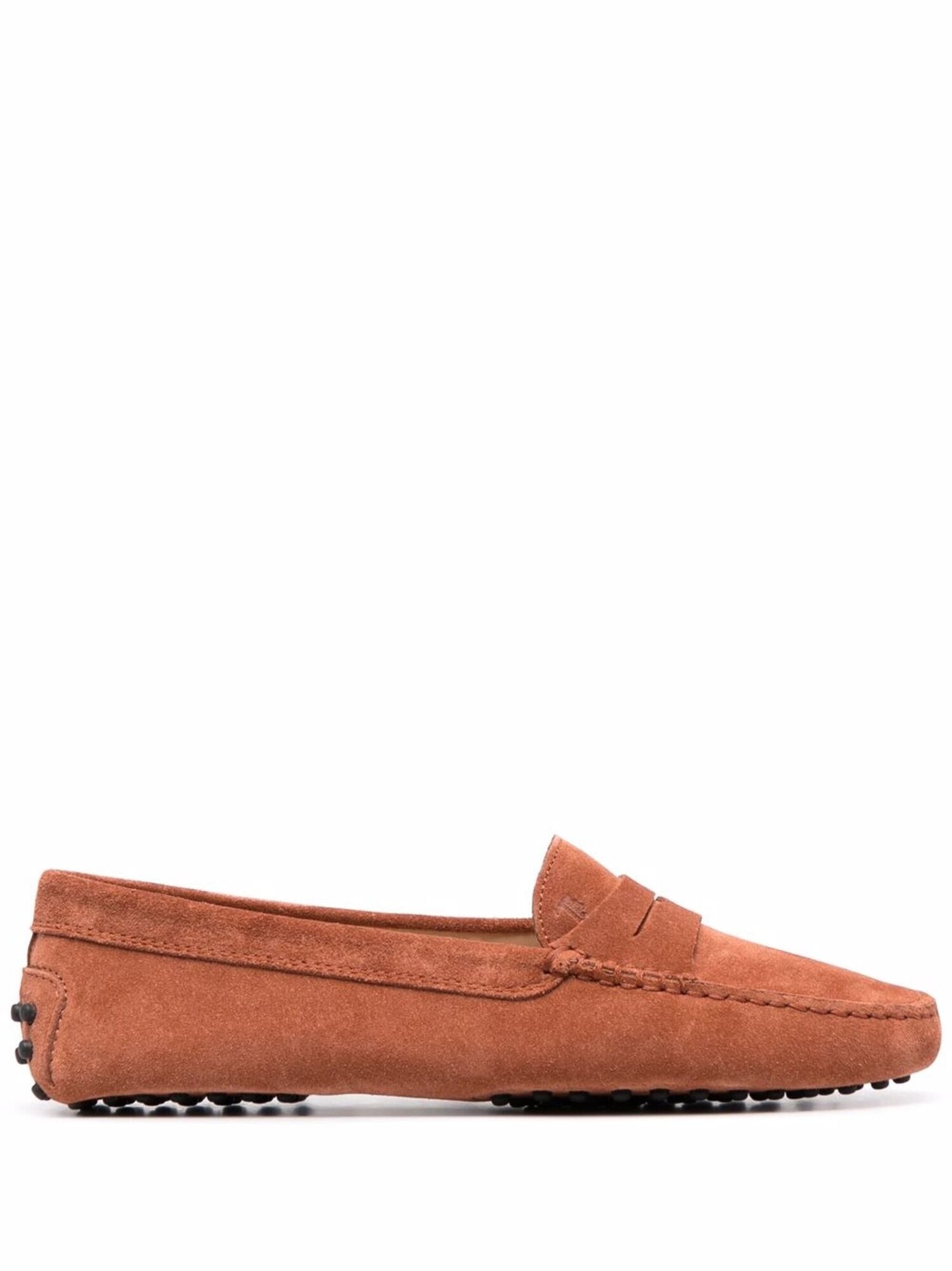 Лоферы Almond toe suede loafers