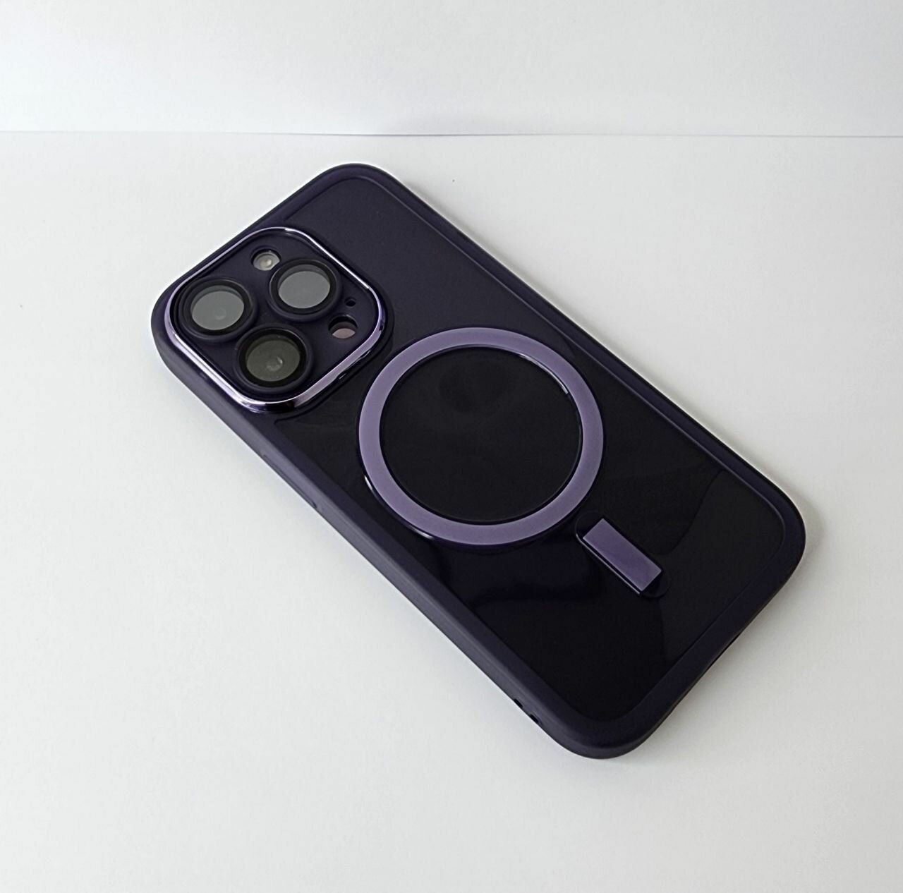 Rebronshop / Чехол MagSafe Case на iPhone 13 Pro Мах / Айфон 13 Pro Мах с Magsafe c магнитом, противоударный с защитой камеры