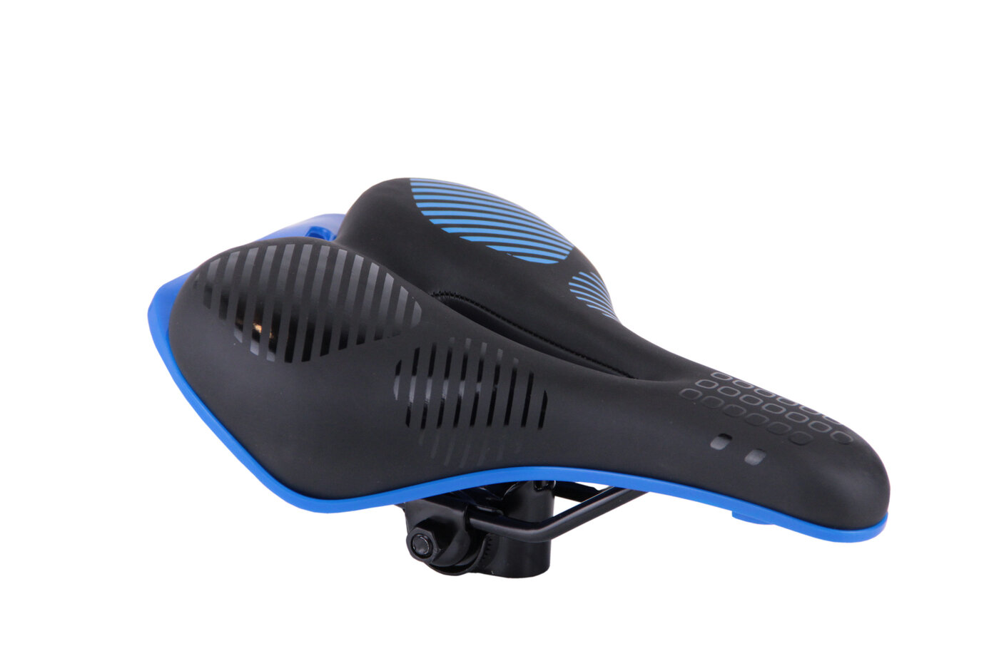 Седло для велосипеда широкое, спорт, с отверстием