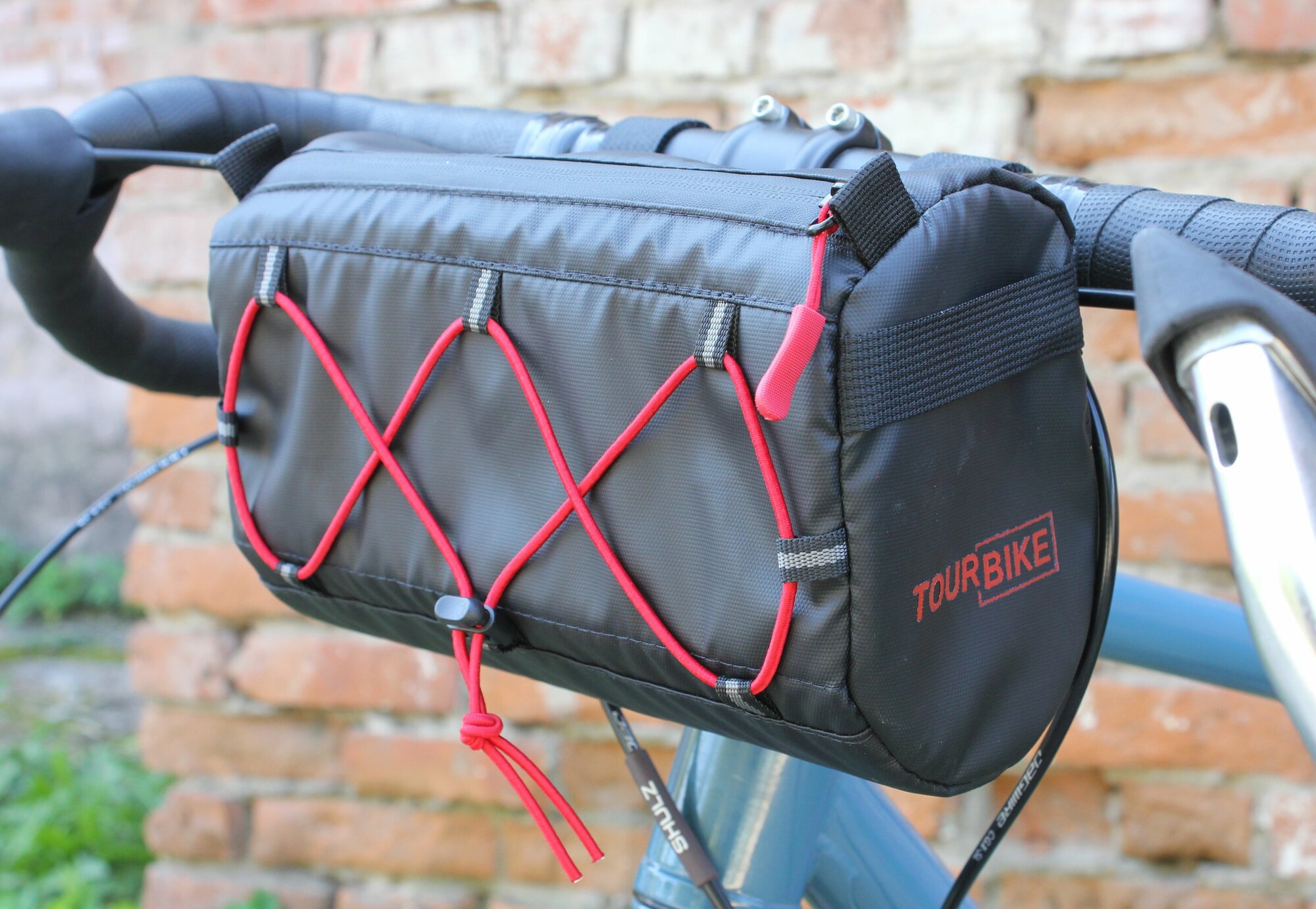 Велосумка на руль, трехслойная, размер 23х14 см, цвет черный. Серия CITY. TOURBIKE