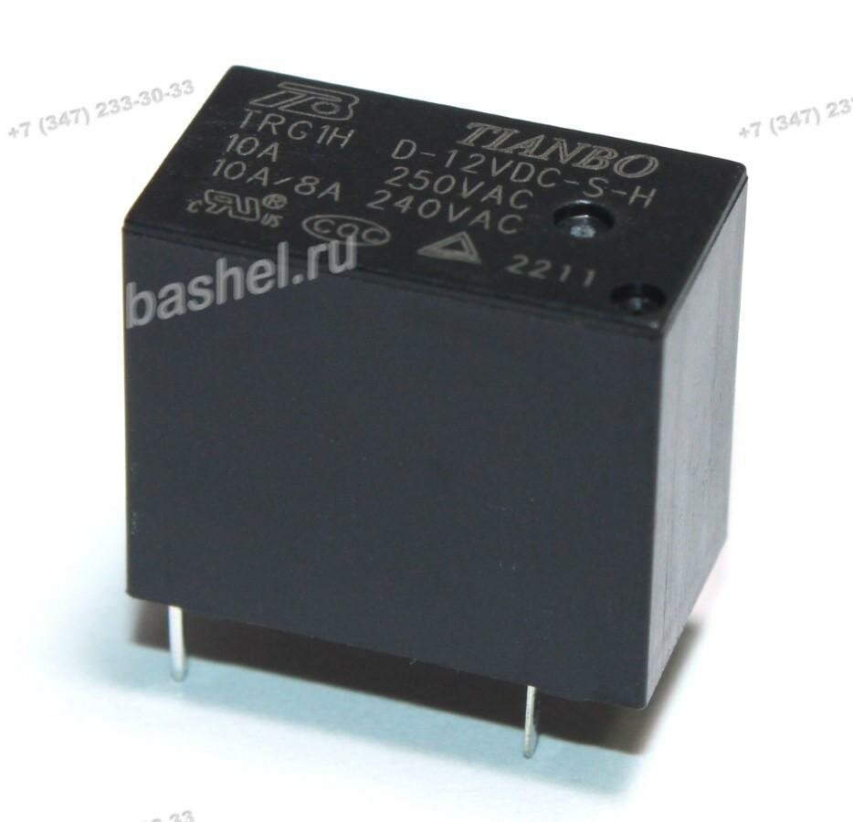 RELAY TRG1H D-12VDC-S-H, Реле, TIANBO, (управление 12vDC, 1вкл. гр, 10А на гр.)