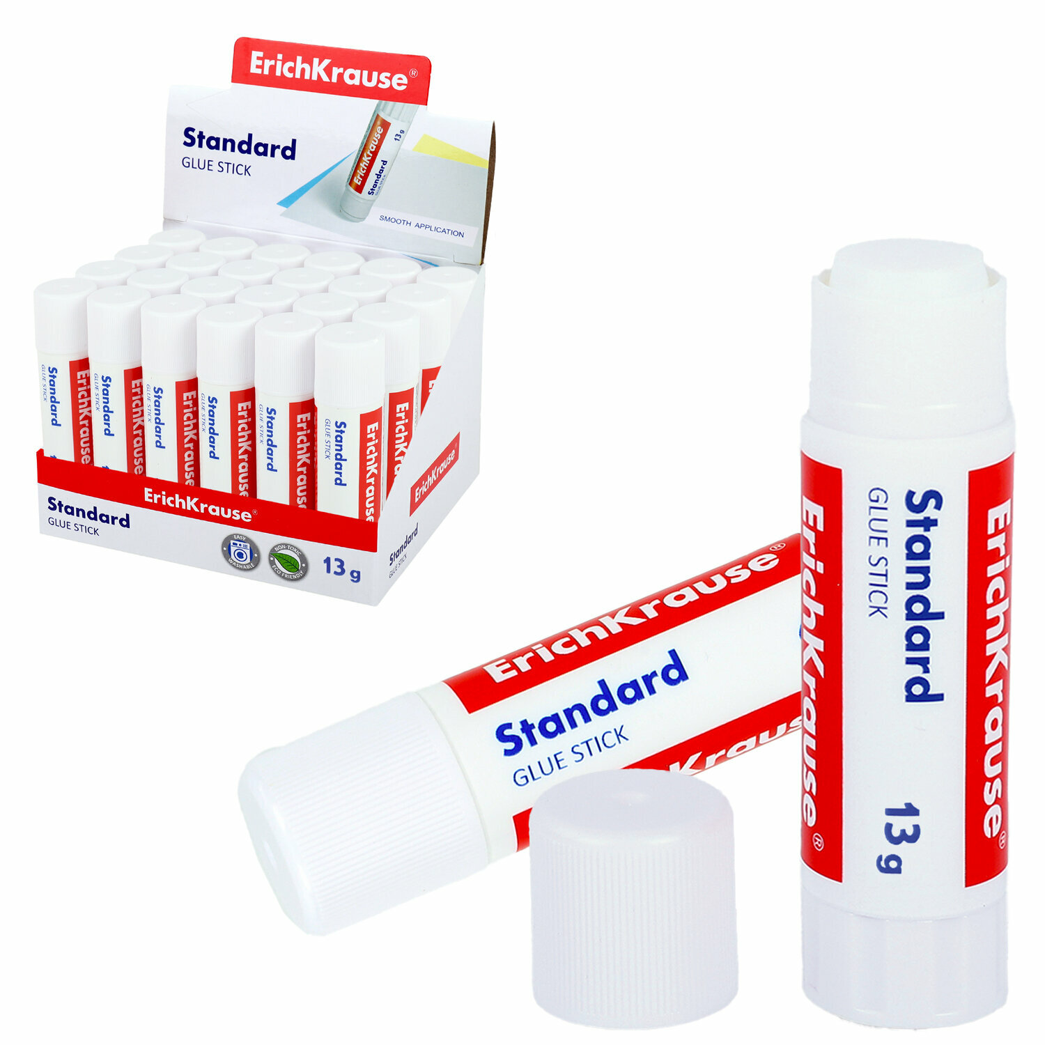 Упаковка 24 шт. Клей-карандаш ERICH KRAUSE "EasyStick", 13 г, 48030
