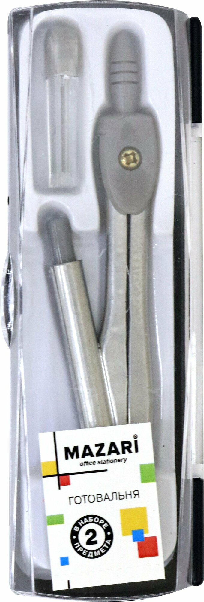 Готовальня из 2-х предметов, циркуль, грифели