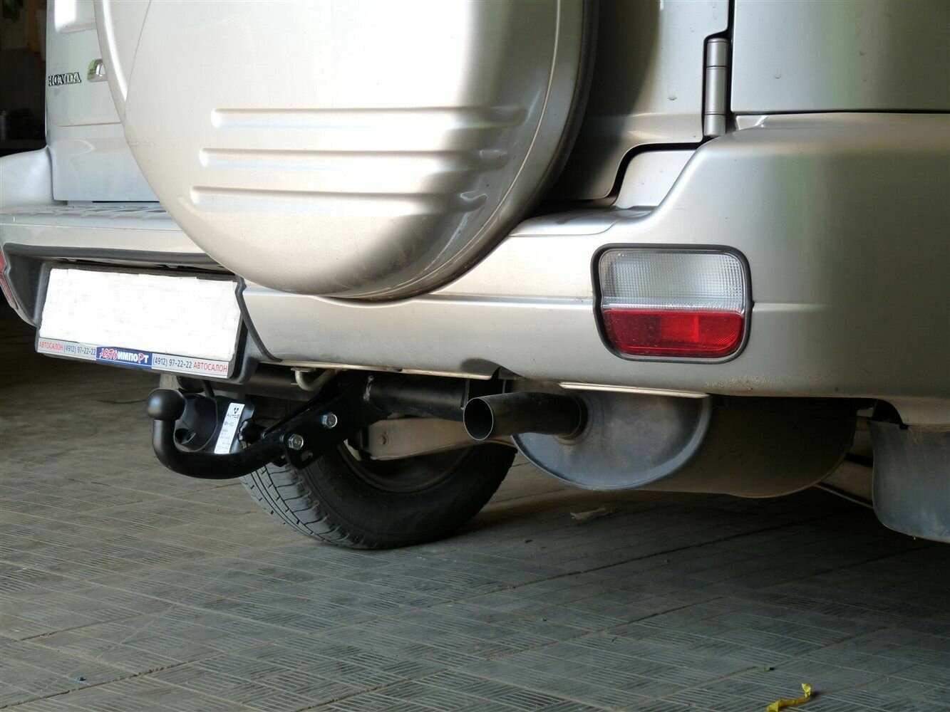 Фаркоп для Honda CR-V SUV 1997-2002гг. (без электрики) (паспорт и сертификат) AvtoS. HN01