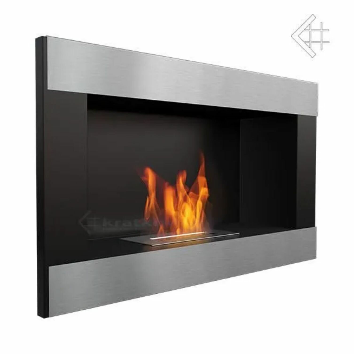 Биокамин Kratki GOLF HORIZONTAL, Металл, черный, 64,8х37,4х15 см.