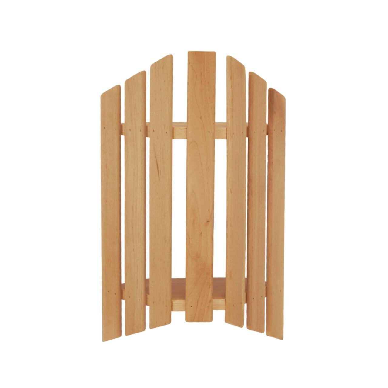 Полка угловая для бани 2-х уровневая деревянная ОЛЬХА (МП-55)