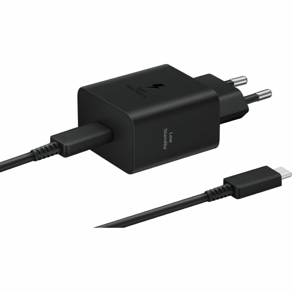 Зарядное устройство Samsung EP-T4511 45W с кабелем USB-C Black